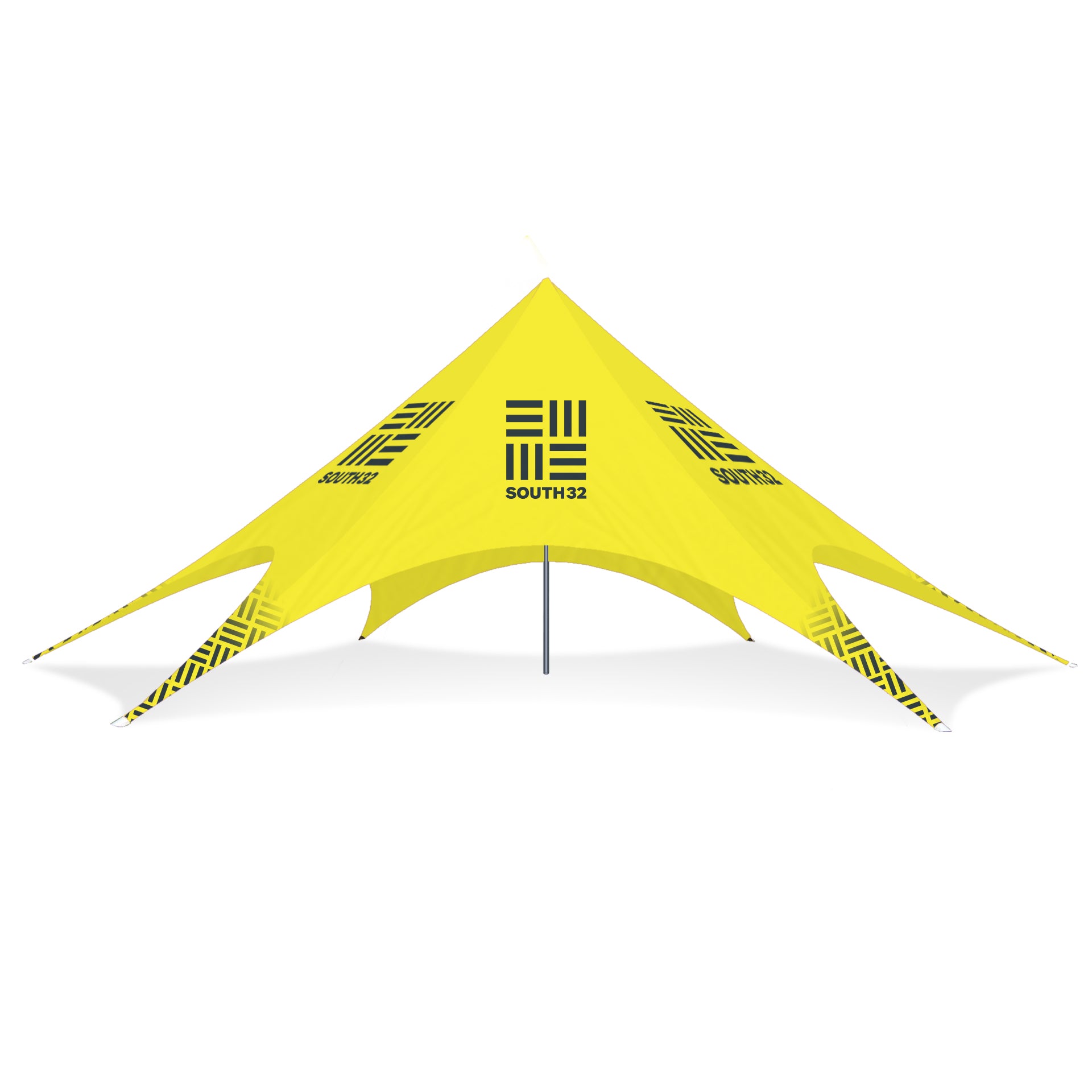 52ft Single Pole Custom Star Shade | Personalized Event Tent