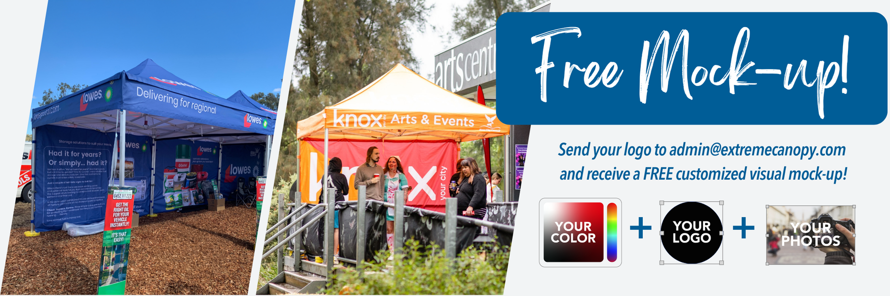 Custom Canopy Tents with Logo | Branded Pop Up Tents