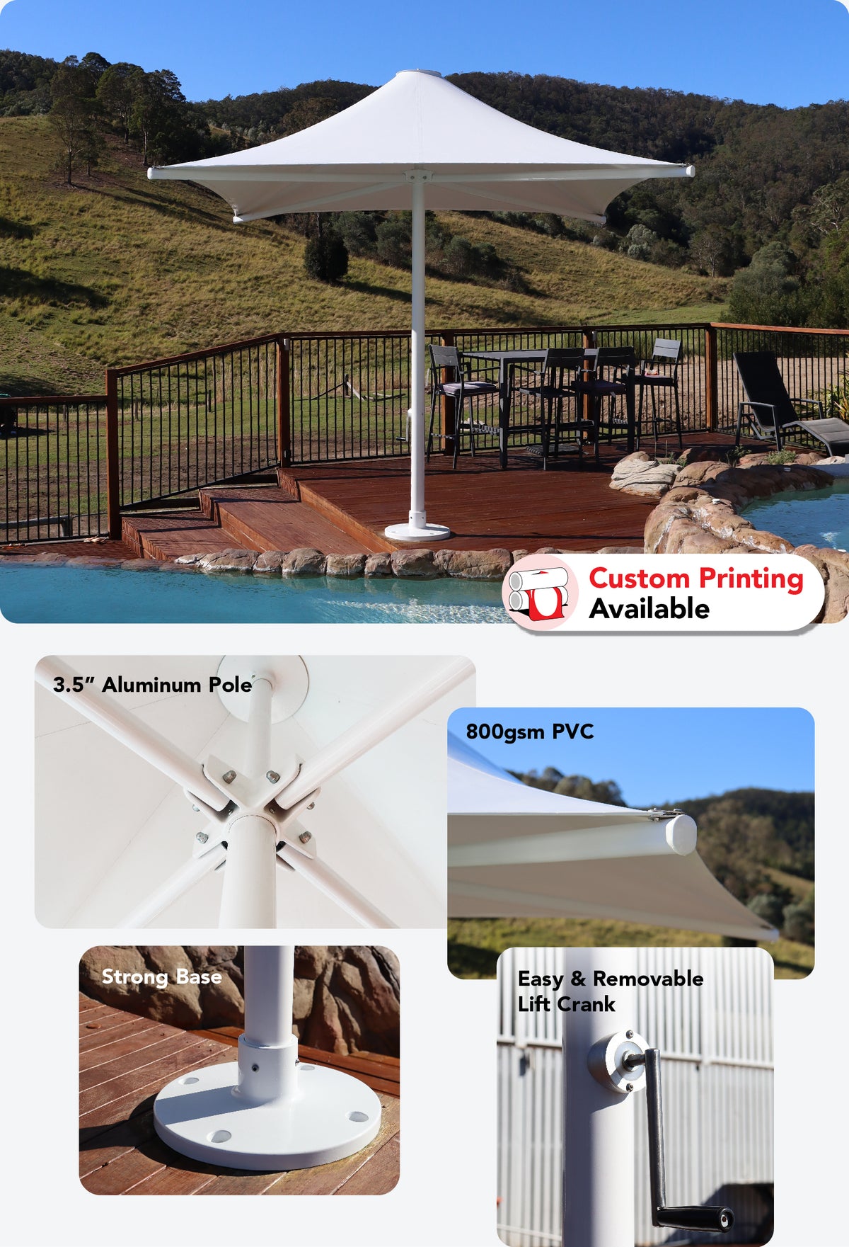 Permanent Umbrellas | Durable Outdoor Shade by Extreme Canopy