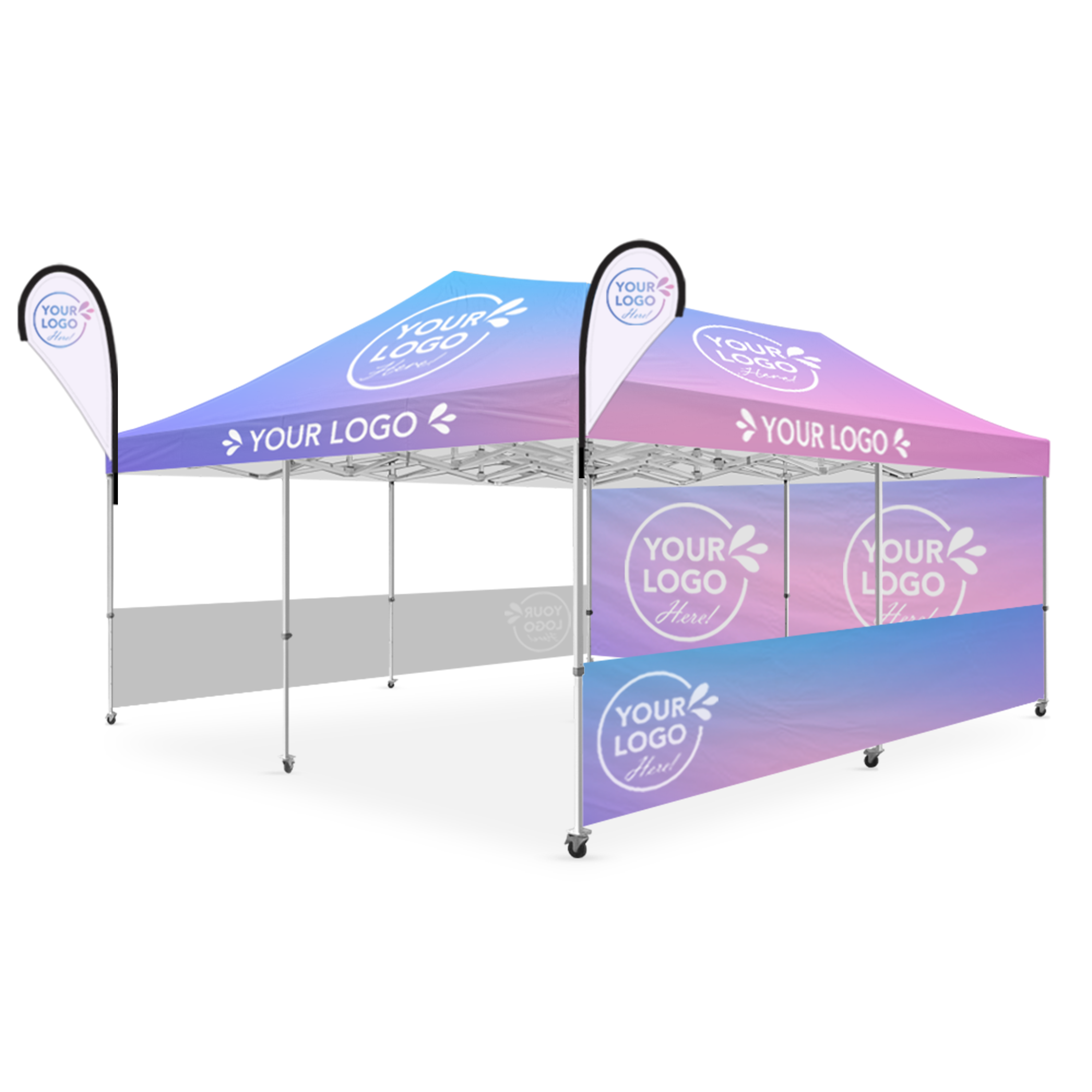 20x20 Custom Canopy Tent Executive Display Premium Package