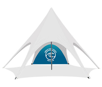 26ft Star Shade Custom Wall | Personalized Star Tent Accessory